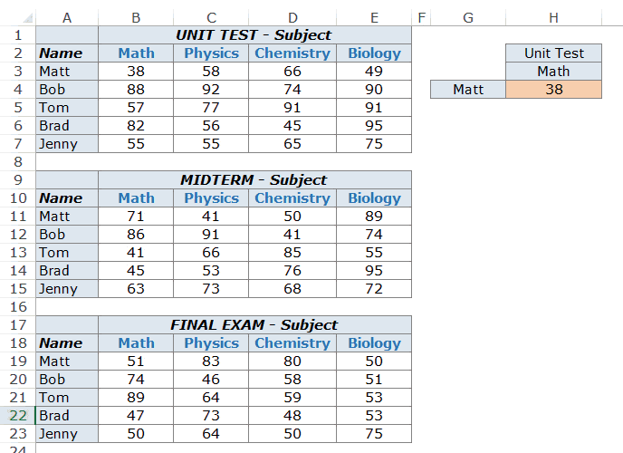 How To Use Excel INDEX Function Examples Video 