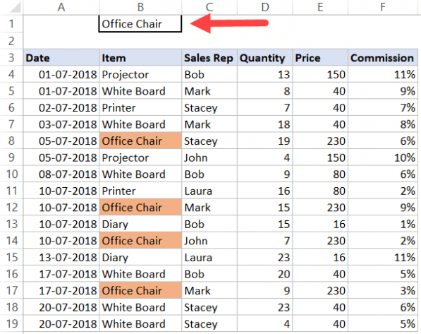 Search and Highlight Data in Excel (with Conditional Formatting)