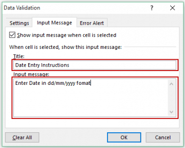 How to Use Input Message in Excel - Step by Step Tutorial