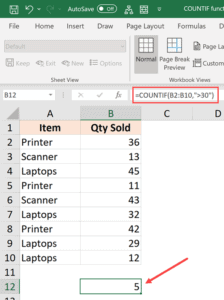 How to Use Excel COUNTIF Function (Examples + Video)