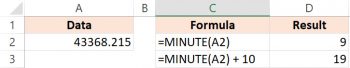 Excel MINUTE Function | Formula Examples + FREE Video