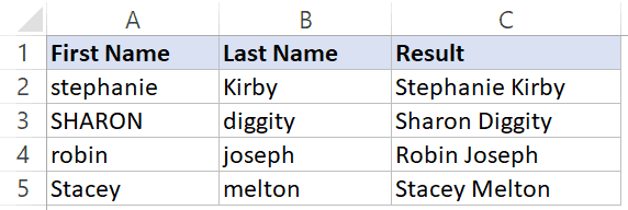 How To Use Excel PROPER Function Examples Video 