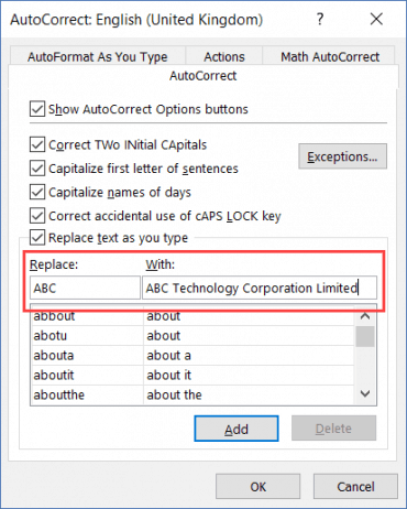 Excel AutoCorrect: A Complete Guide + Time Saving Examples