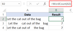 How to Get the Word Count in Excel (Using Simple Formulas)