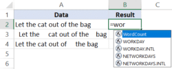 How to Get the Word Count in Excel (Using Simple Formulas)