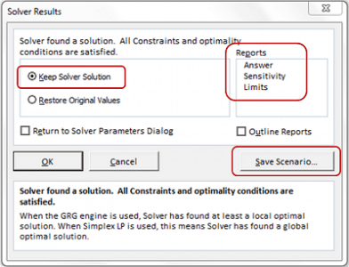 Data Analysis - Using Solver in Excel