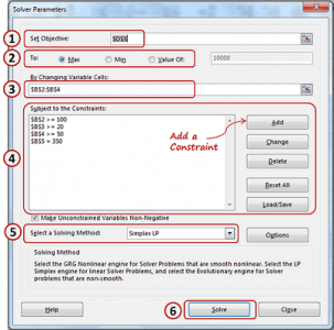 Data Analysis - Using Solver in Excel