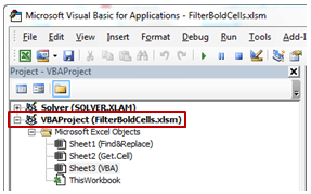 How to Filter Cells with Bold Font Formatting in Excel