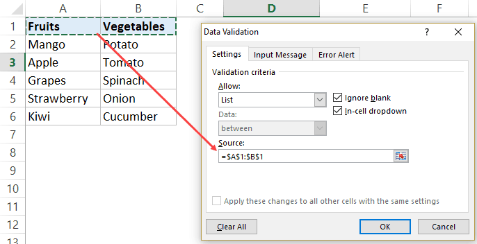 How To Insert A Drop Down In Excel
