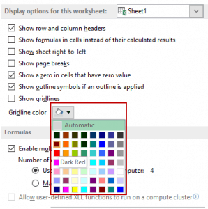Gridlines in Excel - How to Remove it, Change it, and Print it