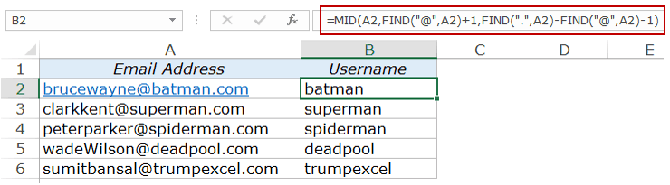 How To Extract A Substring In Excel Using TEXT Formulas 
