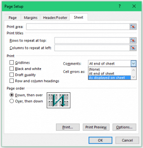 How to Print Comments in Excel » Trump Excel