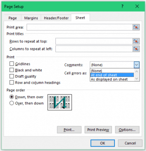 How to Print Comments in Excel » Trump Excel