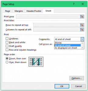 How to Print Comments in Excel » Trump Excel
