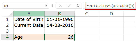 How To Calculate Age In Excel Using Formulas FREE Calculator Template