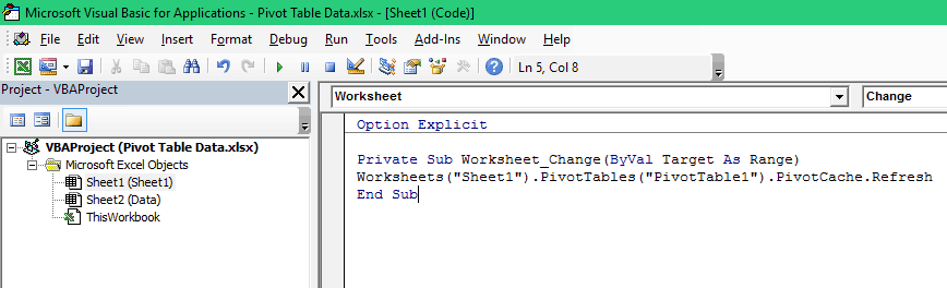 How To Refresh Pivot Table In Excel Manually Auto Refresh With VBA 
