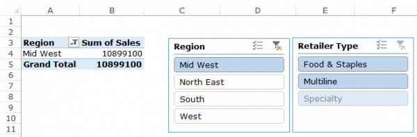 Using Slicers in Excel Pivot Table - A Beginner's Guide