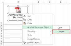 How to embed a PDF File in an Excel Worksheet