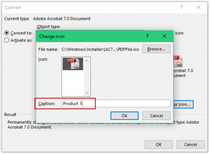 How to embed a PDF File in an Excel Worksheet