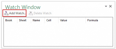 Use Excel Watch Window to Keep a Tab on Important Cells and Formulas