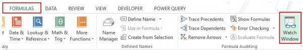 Use Excel Watch Window to Keep a Tab on Important Cells and Formulas