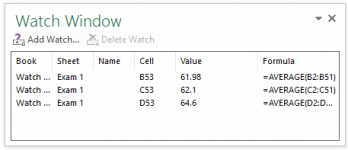 Use Excel Watch Window to Keep a Tab on Important Cells and Formulas