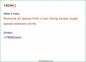 How to Use Excel TRIM Function to Remove Spaces and Clean Data