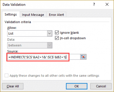 Drop Down Lists To Show Numbers Between Two Specified Numbers