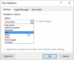 Drop Down Lists To Show Numbers Between Two Specified Numbers