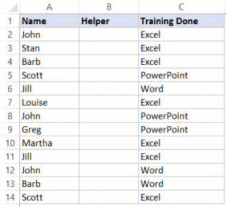 Lookup the Second, the Third, or the Nth Value in Excel