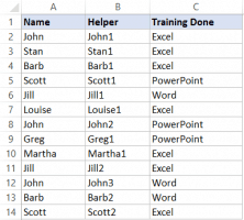 Lookup the Second, the Third, or the Nth Value in Excel