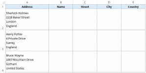 How to Split Multiple Lines in a Cell into a Separate Cells / Columns