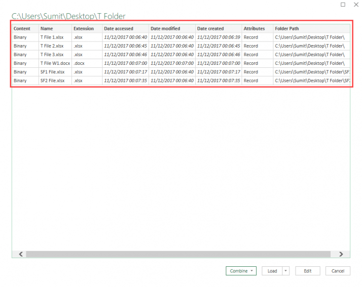 Get a List of File Names from Folders & Sub-folders (using Power Query)