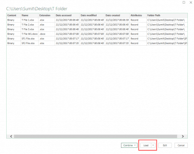 Get a List of File Names from Folders & Sub-folders (using Power Query)