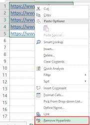 How to Quickly Remove Hyperlinks from a Worksheet in Excel