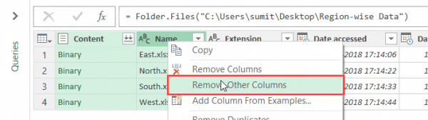 Combine Data From Multiple Workbooks In Excel Using Power Query