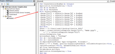 [FREE Invoice Generator Template] Save Excel Invoice as PDF