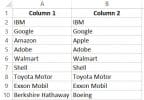 How to Compare Two Columns in Excel (for matches & differences)