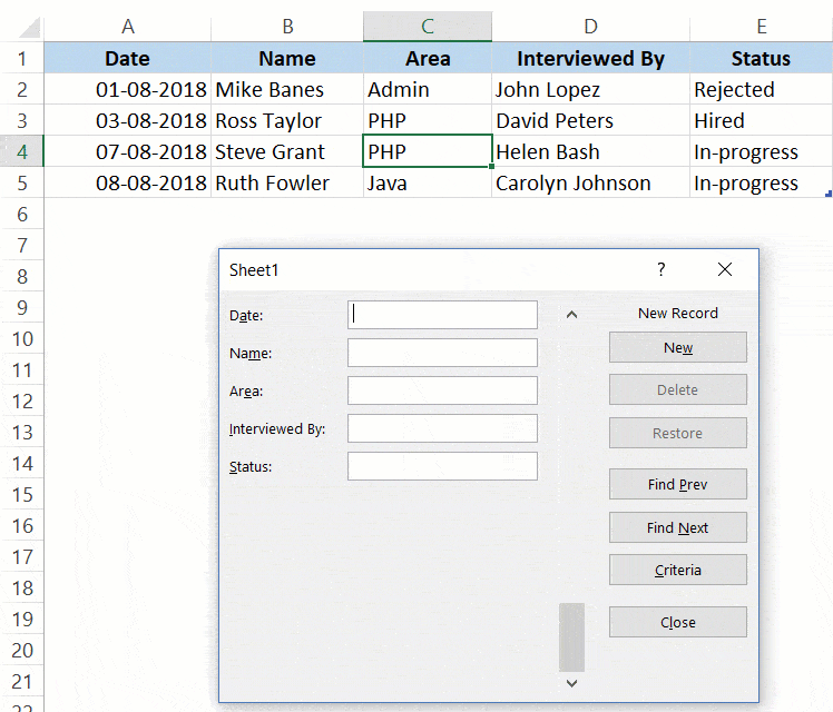 How To Create A Data Entry Form In Excel Step by step Guide 