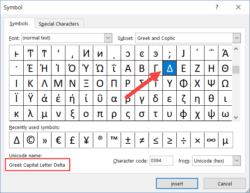 6 Easy Ways to Insert the Delta Symbol (Δ) in Excel - Trump Excel