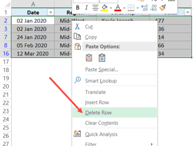 Delete Rows Based on a Cell Value (or Condition) in Excel [Easy Guide]
