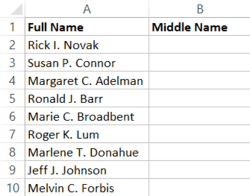 Separate First and Last Name in Excel (Split Names Using Formulas)