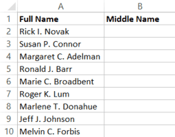 Separate First and Last Name in Excel (Split Names Using Formulas)