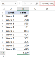 How to Sum a Column in Excel (5 Really Easy Ways)