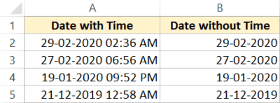 How to Remove Time from Date/Timestamp in Excel (4 Easy Ways)