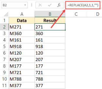 Remove First Character from String in Excel (4 Easy Ways)
