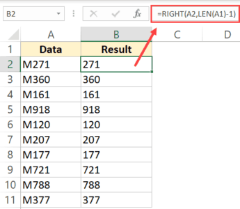 Remove First Character from String in Excel (4 Easy Ways)