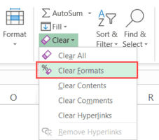 How to Remove Cell Formatting in Excel (from All, Blank, Specific Cells)