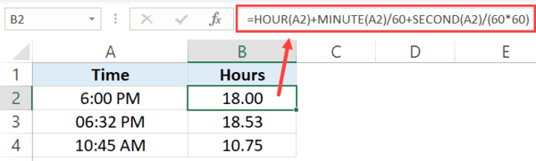 Convert Time to Decimal Number in Excel (Hours, Minutes, Seconds)