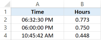 Convert Time to Decimal Number in Excel (Hours, Minutes, Seconds)